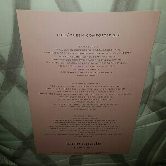 kate spade | Bedding | Kate Spade Full Queen Comforter Set | Poshmark
